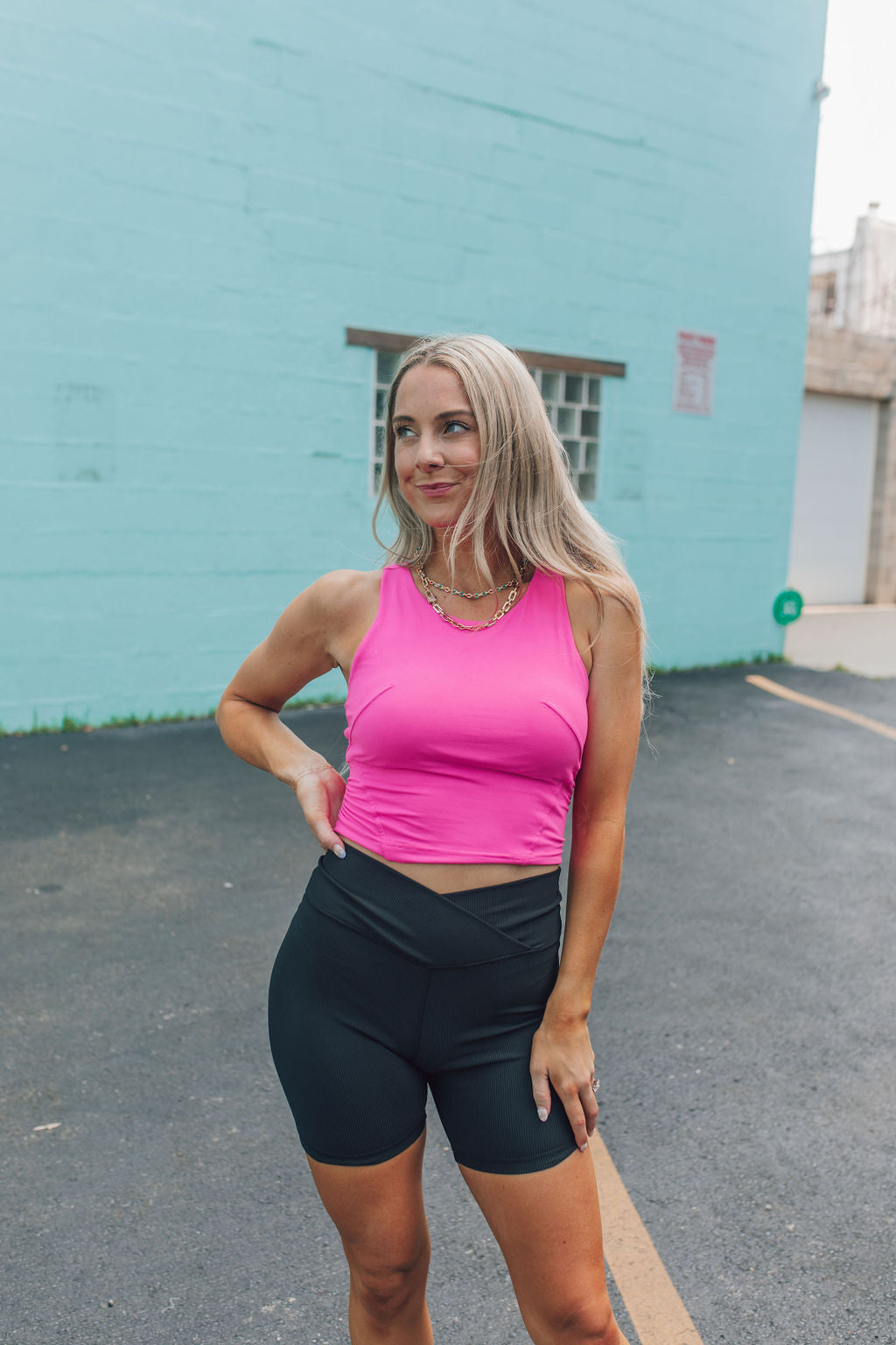 Butter Soft Long Line Tank-Hot Pink – Shop Confetti Closet