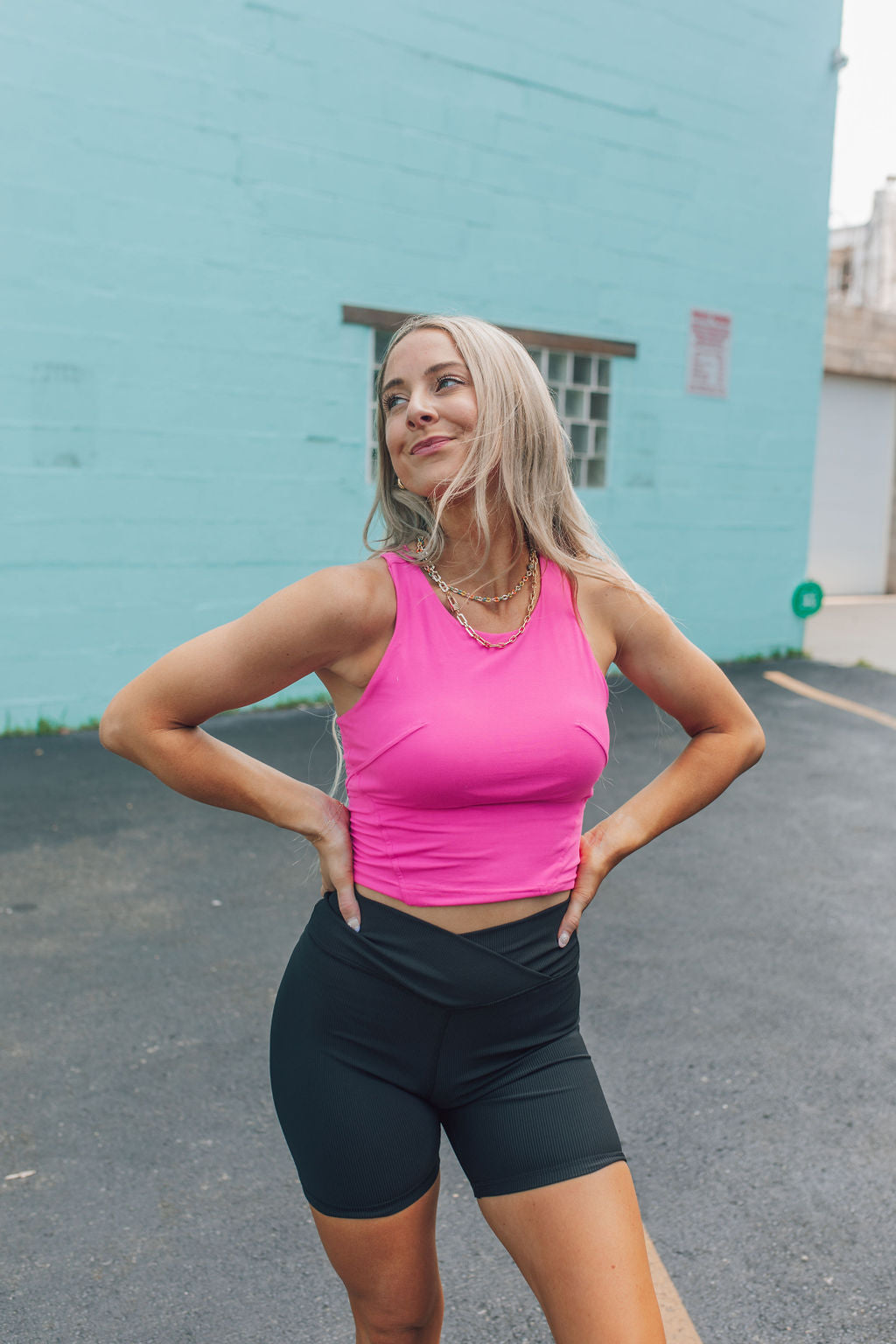 Butter Soft Long Line Tank-Hot Pink – Shop Confetti Closet